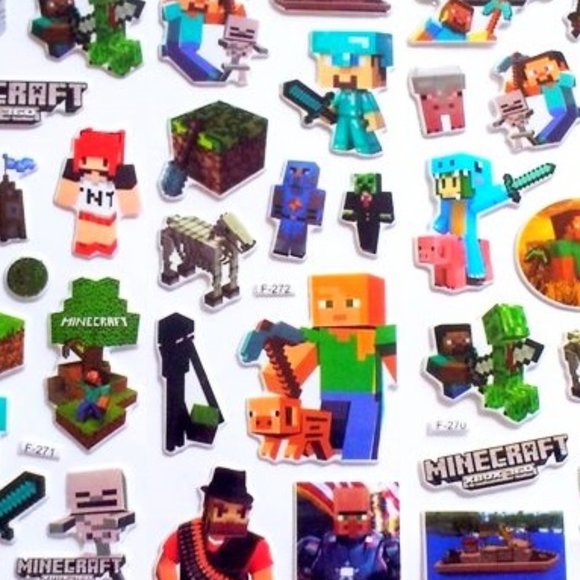 Office | New Puffy Minecraft Puffy Game Stickers Stationary | Poshmark